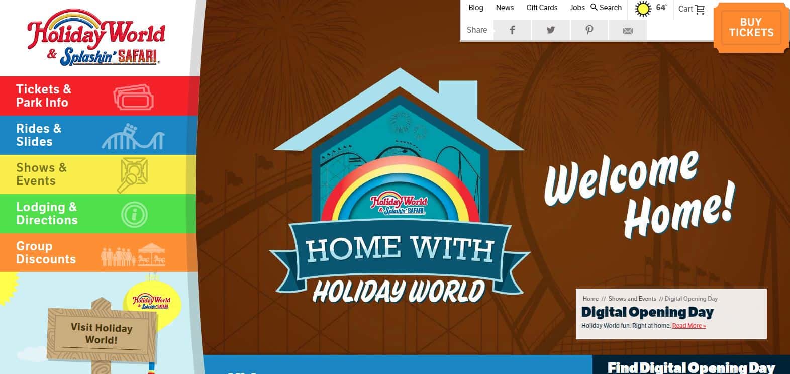 Holiday World To 'Open' Digitally This Weekend - WIBC 93.1 FM