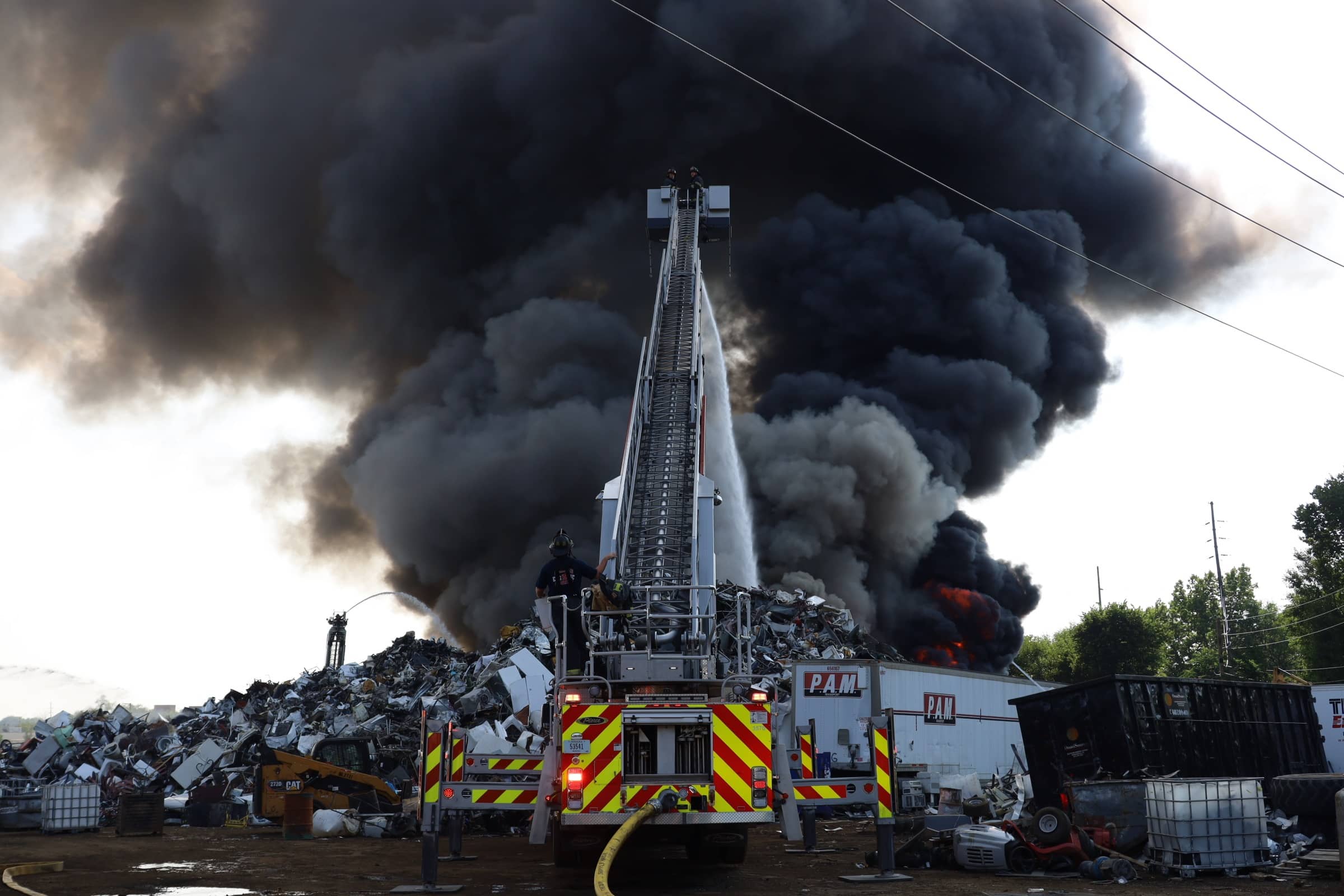 IFD Fights Scrapyard Fire for Hours - WIBC 93.1 FM