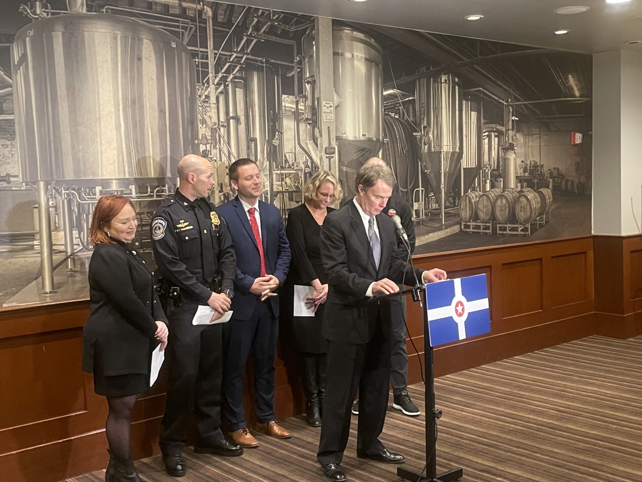 Mayor Hogsett and Others Discuss B-Link Grants