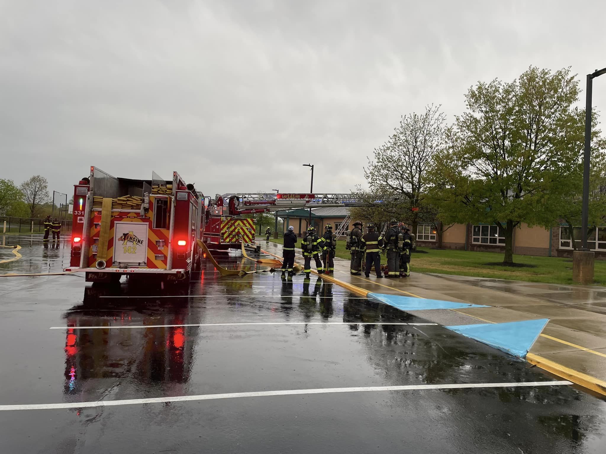 Lightning Sparks Fire at Brownsburg Elementary School