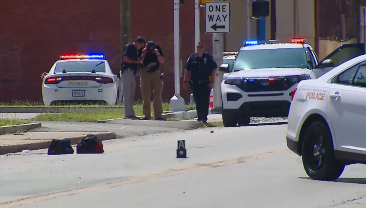 The bicyclist who was struck by an IMPD car.