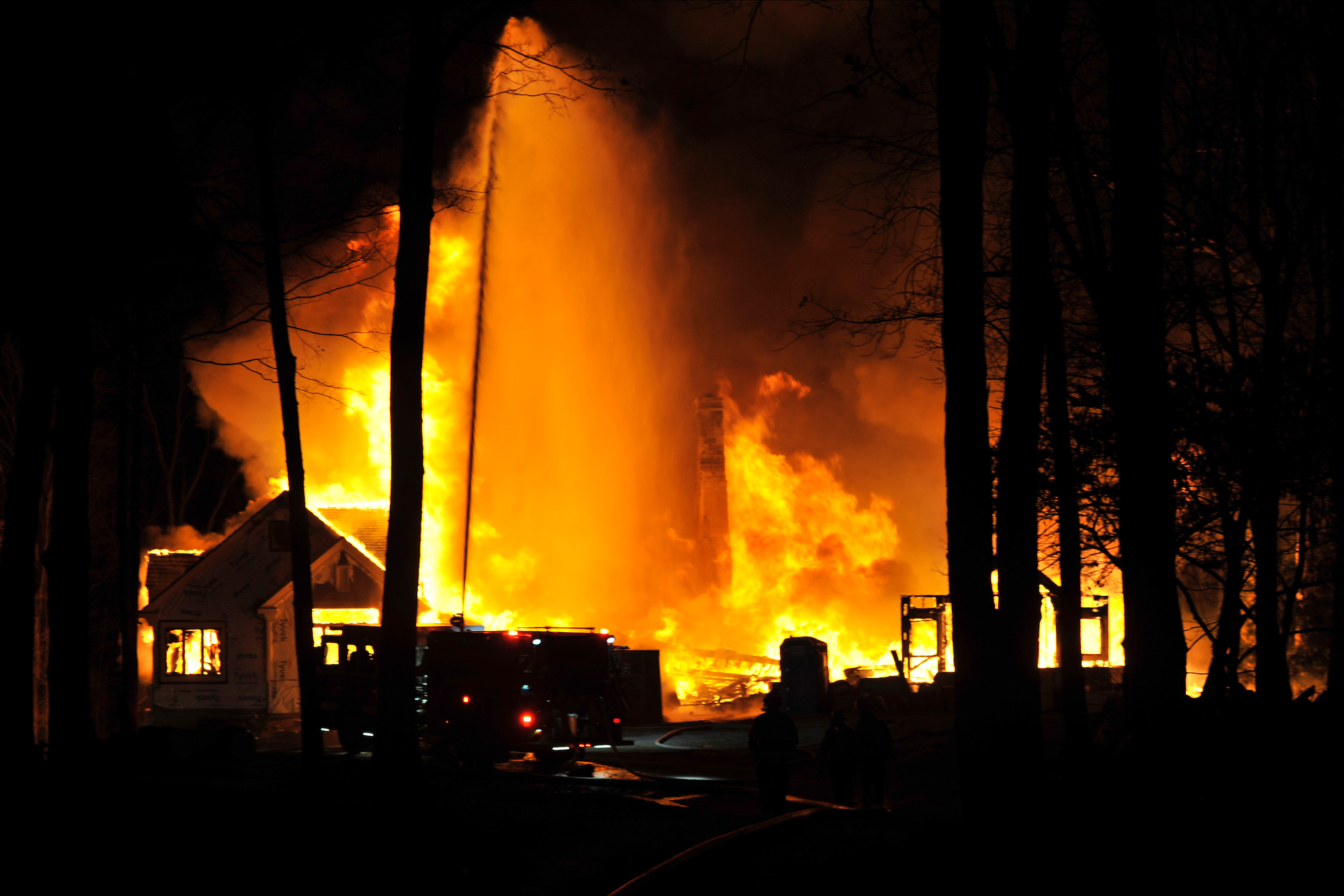 Fire Hits Home Under Construction in Fishers