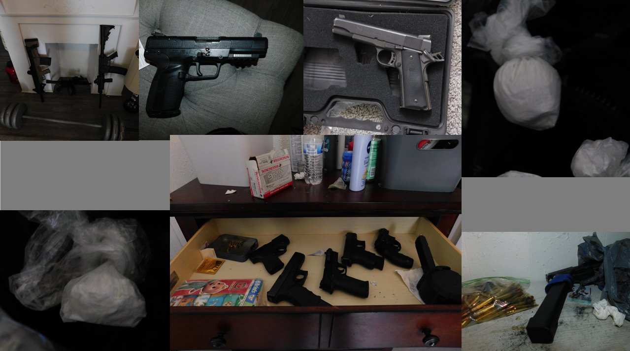 Guns, Pills, Cocaine & More Collected in Indy North Side Drug Bust