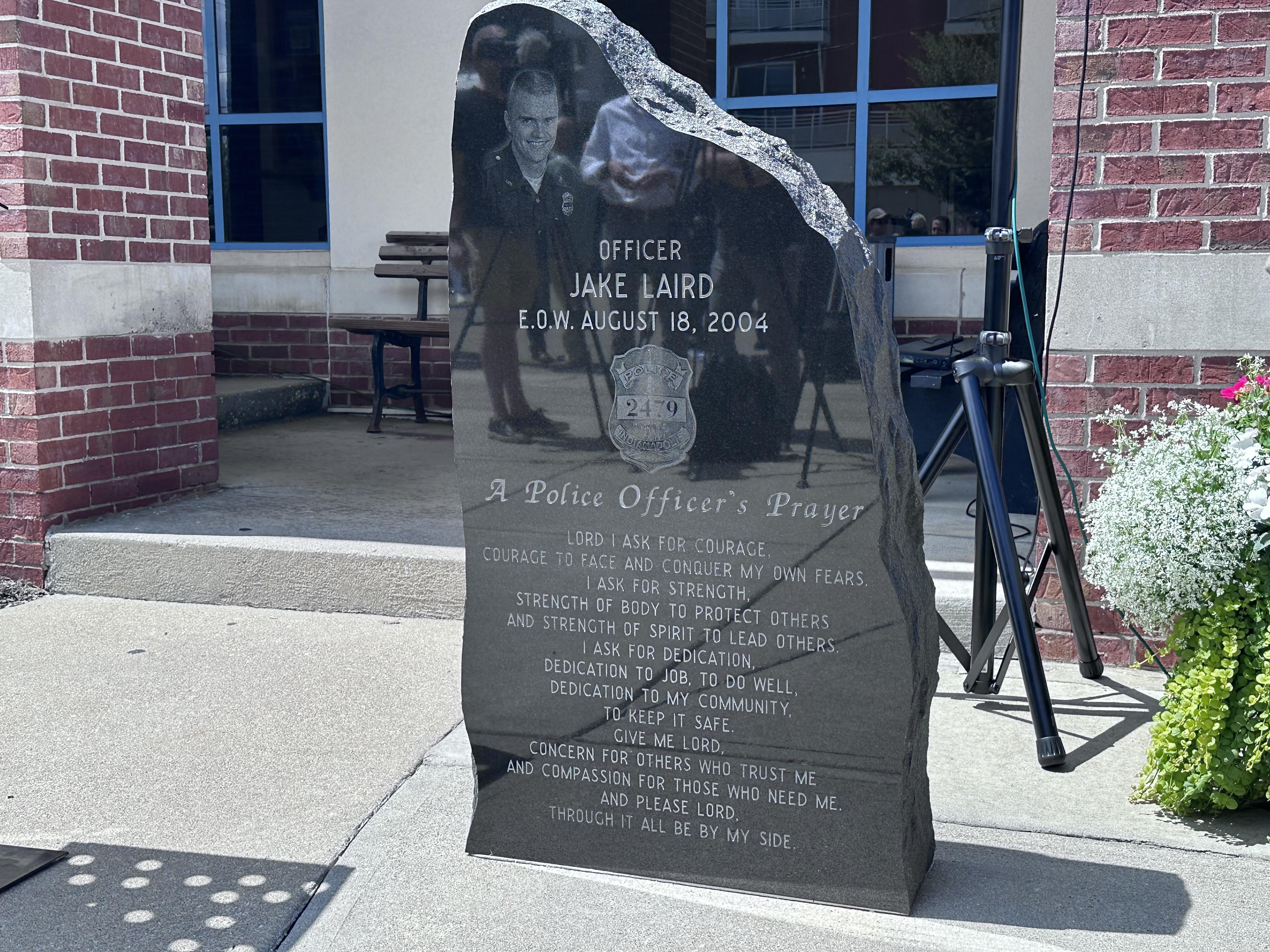 Ceremony Honors Fallen Officer Jake Laird 20 Years Later