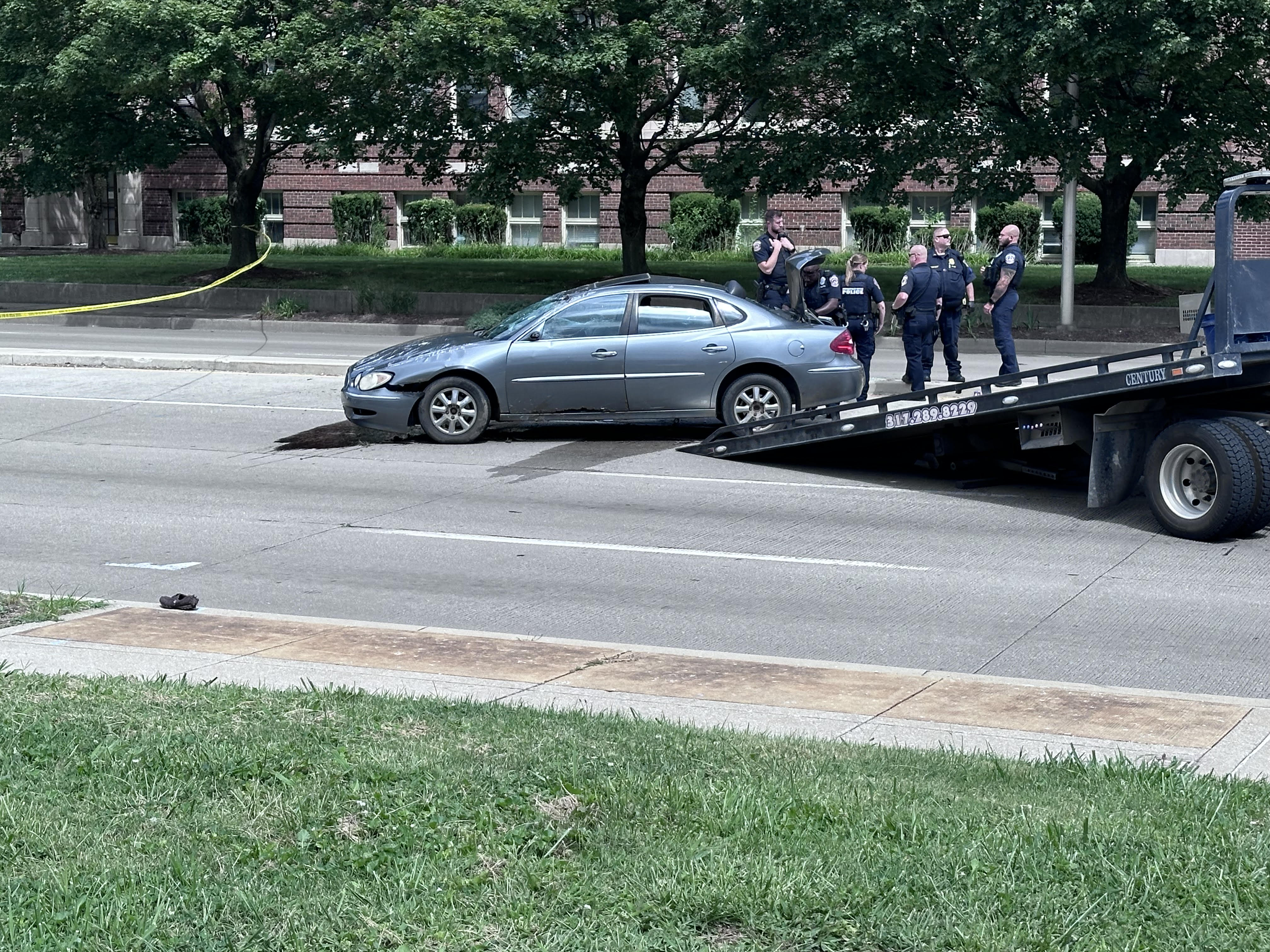 Car Flips Over After Police PIT Maneuver During Chase