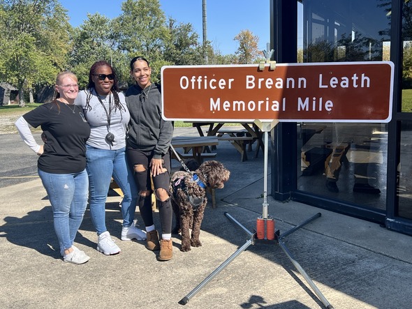 Ceremony for "Officer Breann Leath Memorial Mile" Held Friday