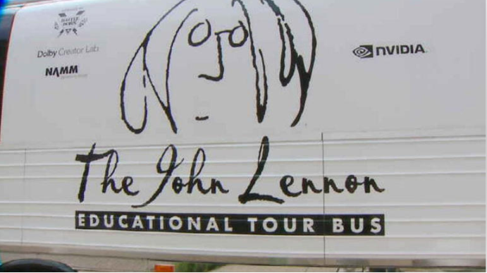 John Lennon Tour Bus Stopping by the University of Indianapolis