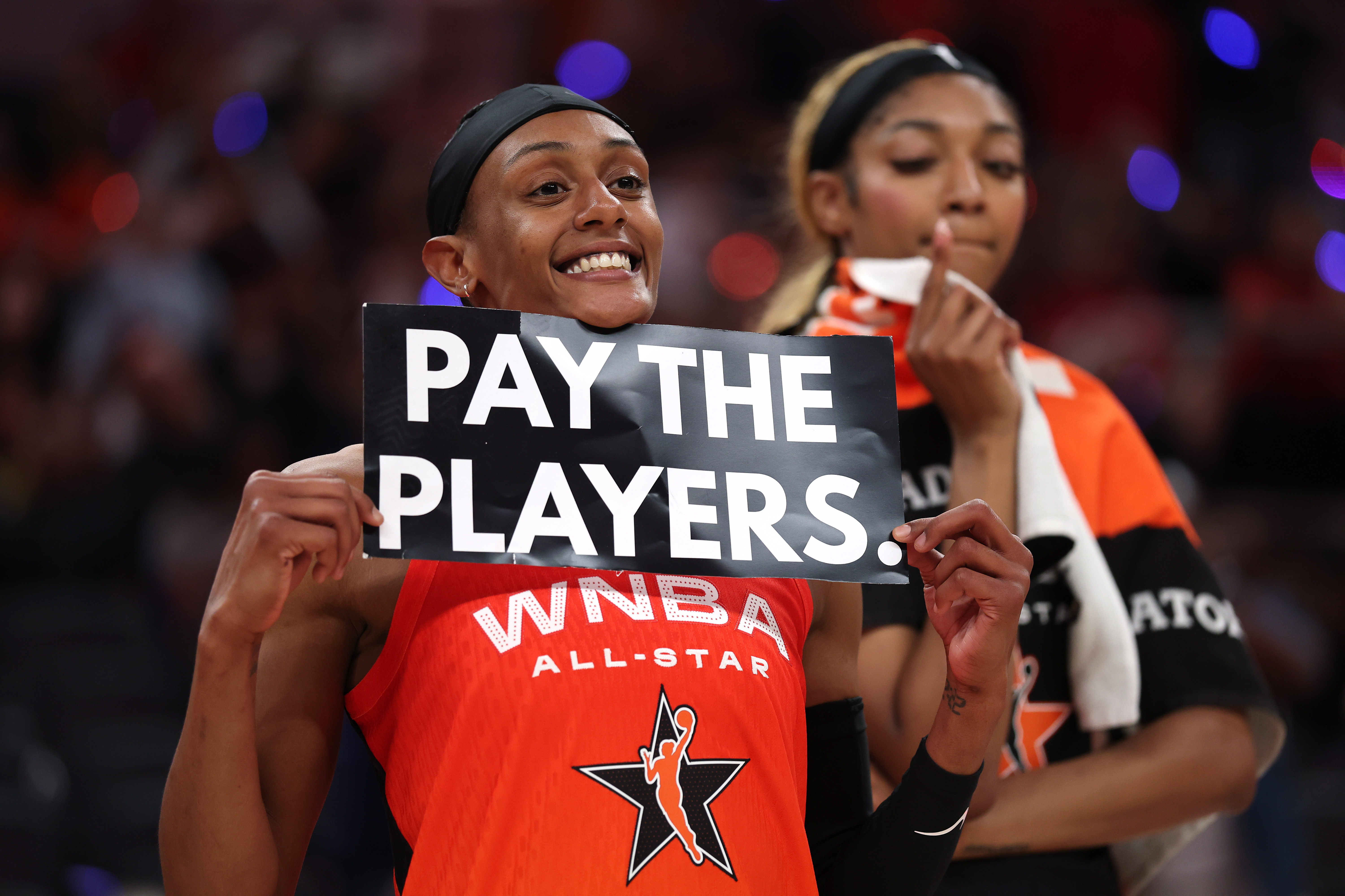 WNBA All-Stars Take Center Stage, with "Pay Us" Message