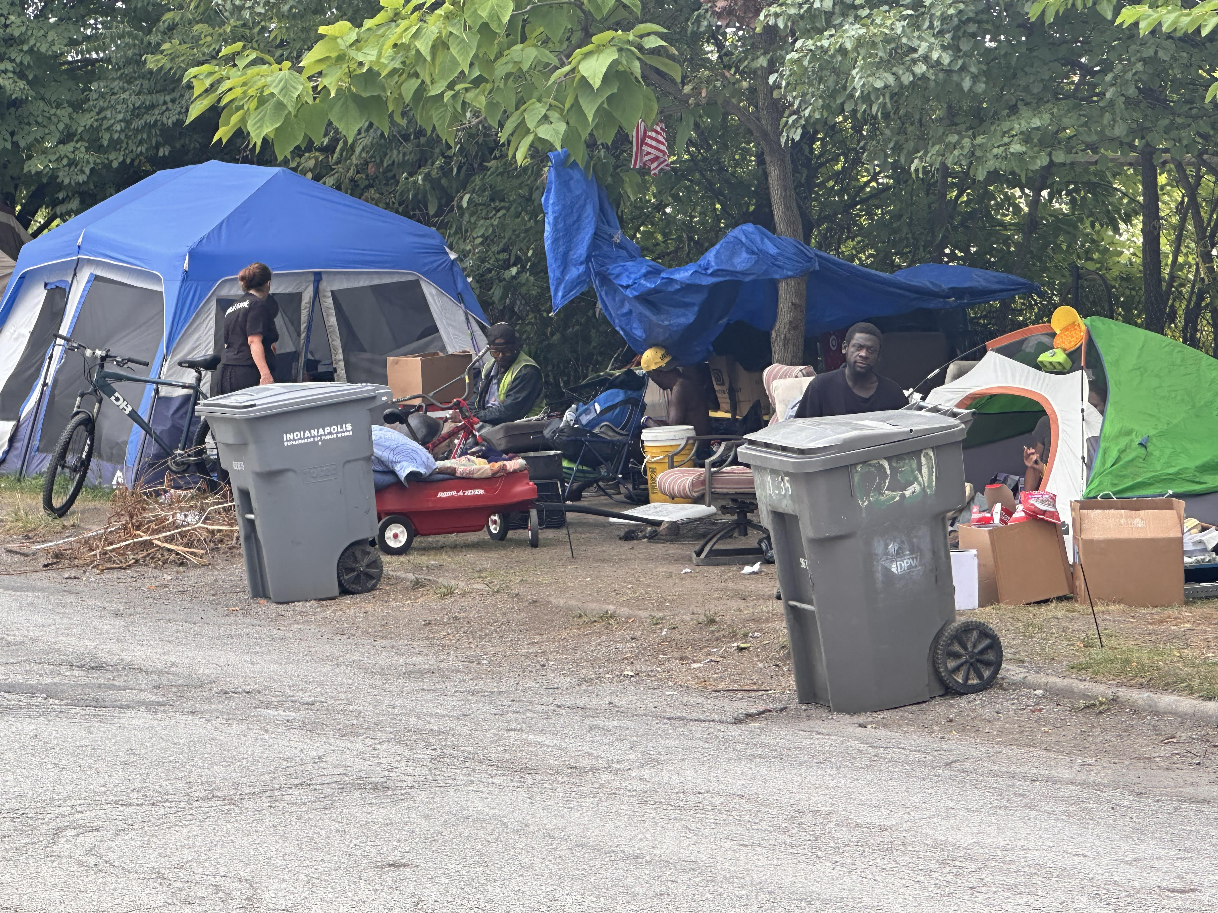 Indy Homeless Camp Still Standing After City Deadline