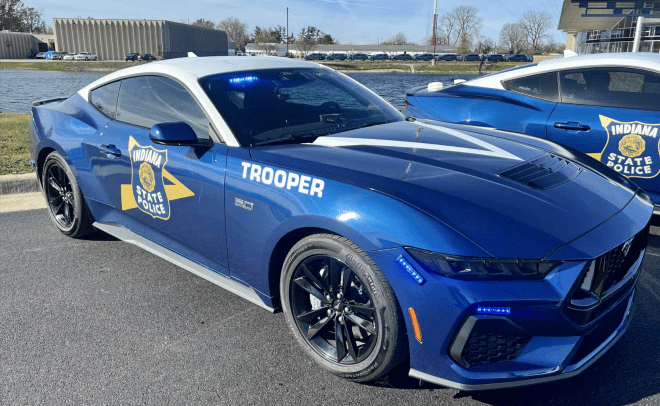 Indiana State Police Unveils New Fleet Of Durangos And Mustangs