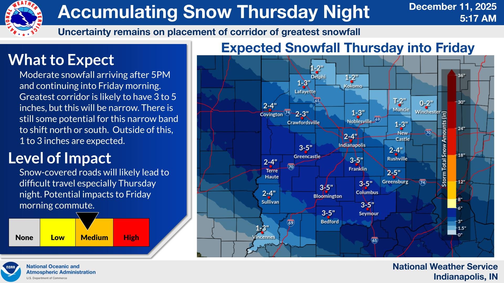 NWS: Winter Storm Brings Snow, Ice to Central Indiana