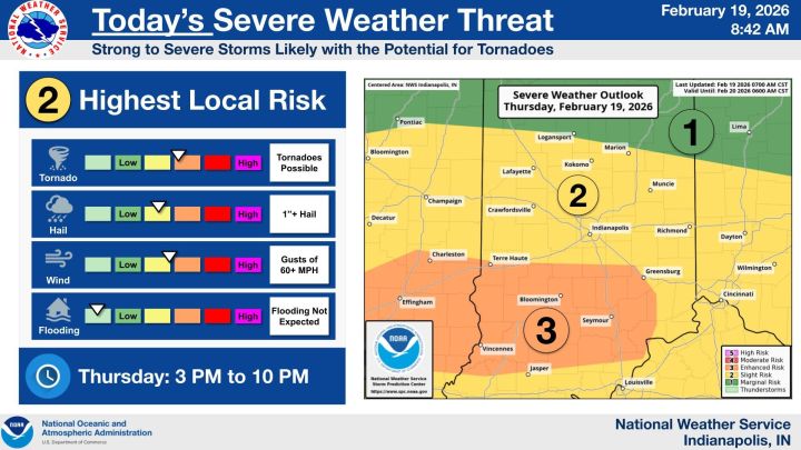 Severe Storms, Tornado Threat in Indiana