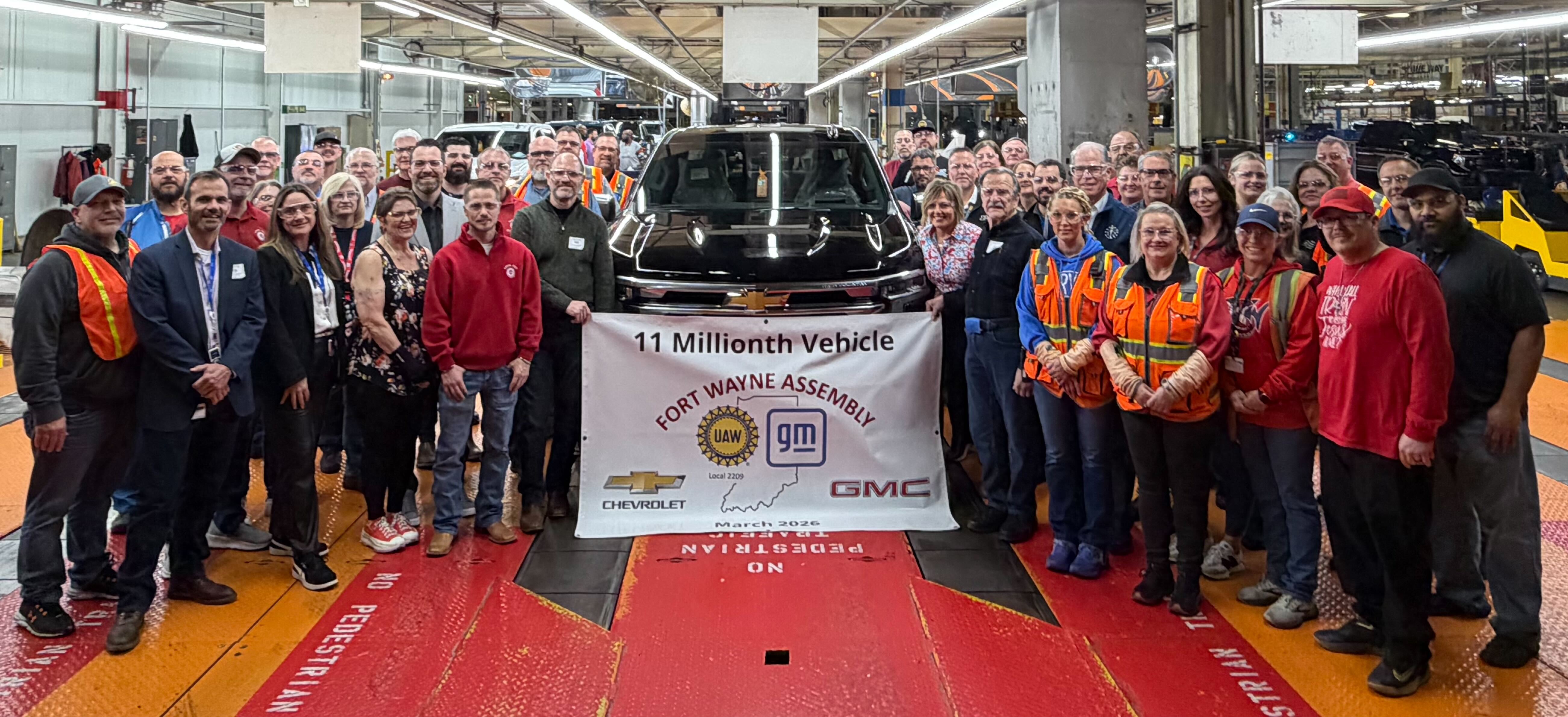 Historic Milestone: GM Fort Wayne Builds 11 Millionth Vehicle