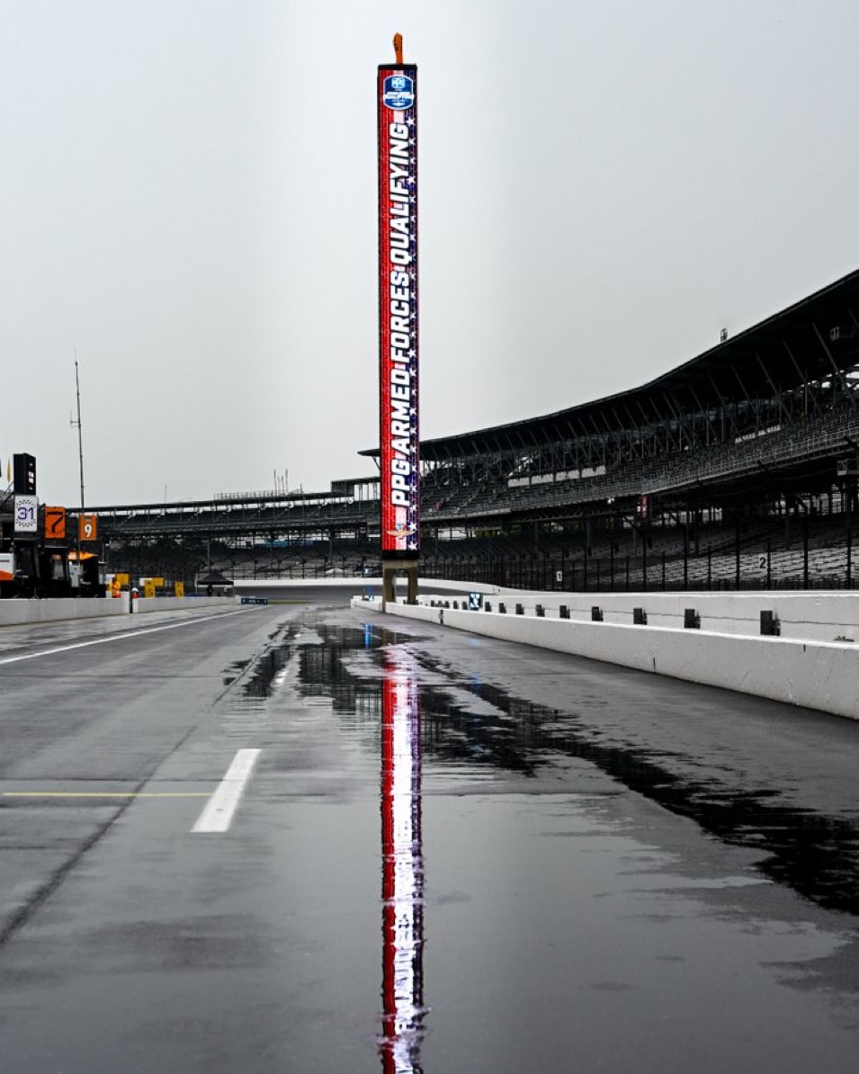 Day 1 of Indianapolis 500 Qualifying Rained Out